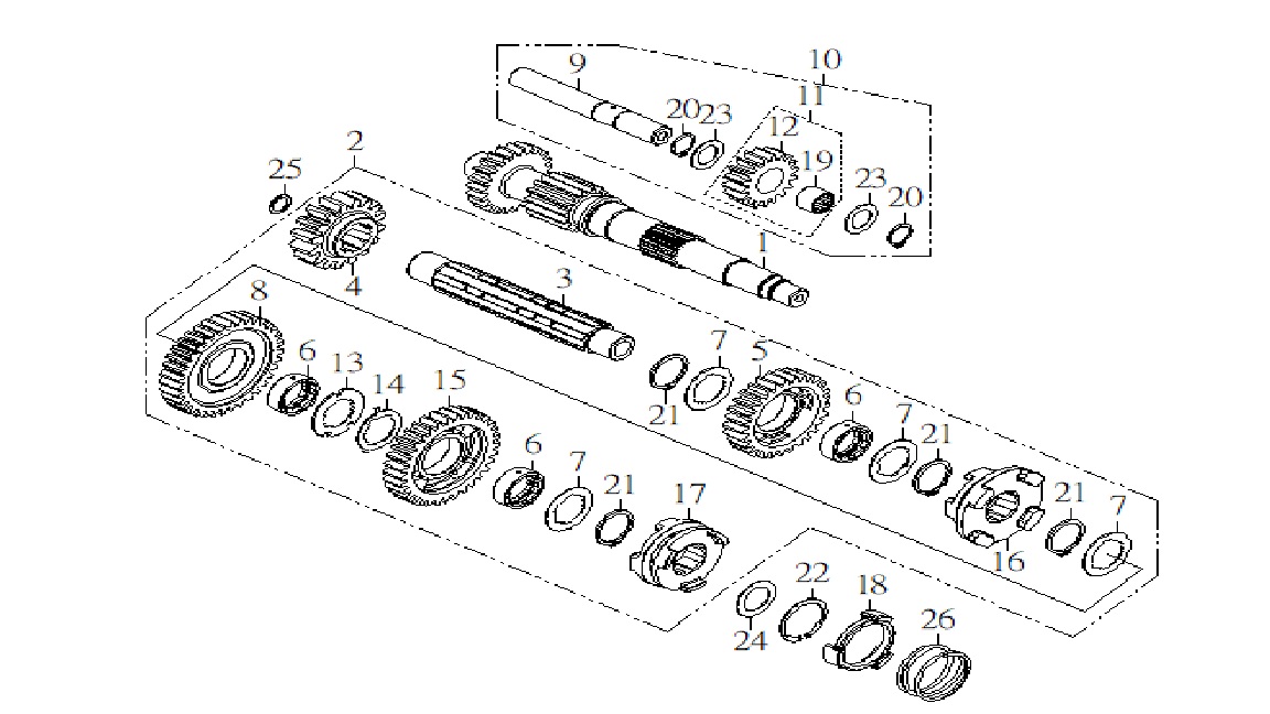 SMC Max 700LE Engine Parts TRANSMISSION SYSTEM