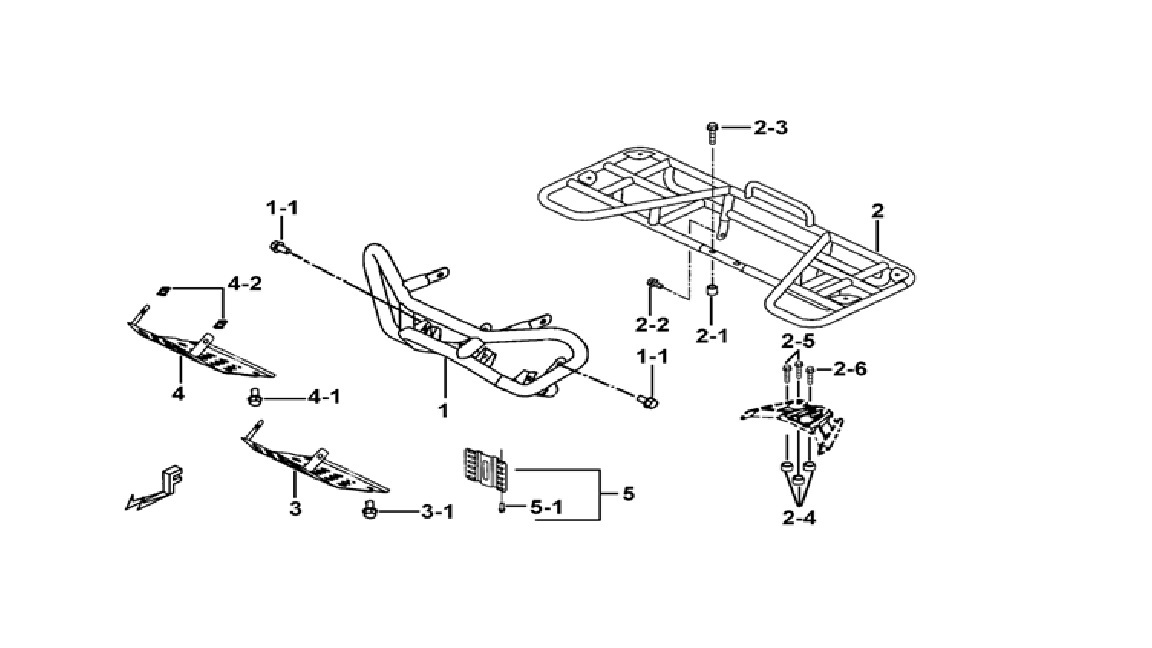 TGB Target 600 Frame Parts CARRIER、BUMPER